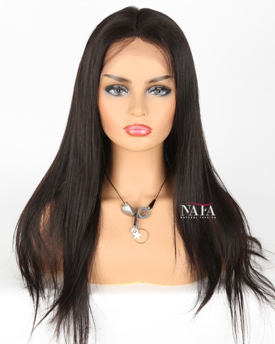 Straight 130 Density Wig Color 1B-Nafawigs.com --Nafawigs.com