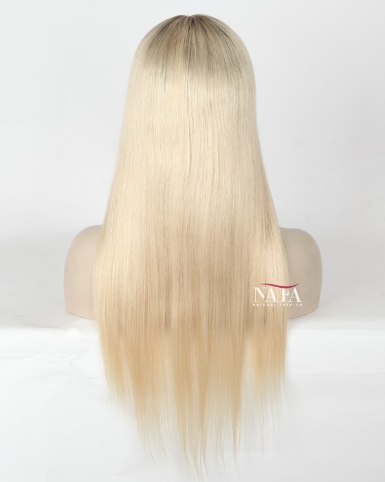 Nafawigs Long White Hair Wig White Lace Front Platinum Blonde Wig ...